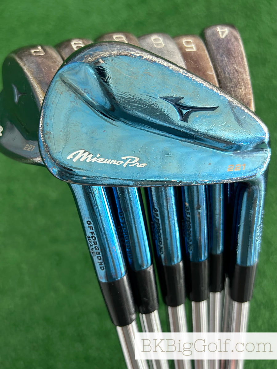 Mizuno Pro 221 Limited Edition Blue Ion Forged Iron Set 4-P / Dynamic ...